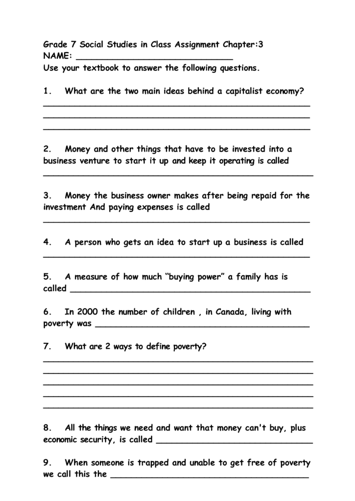 8th Grade Social Studies Worksheets - Ark for Kids