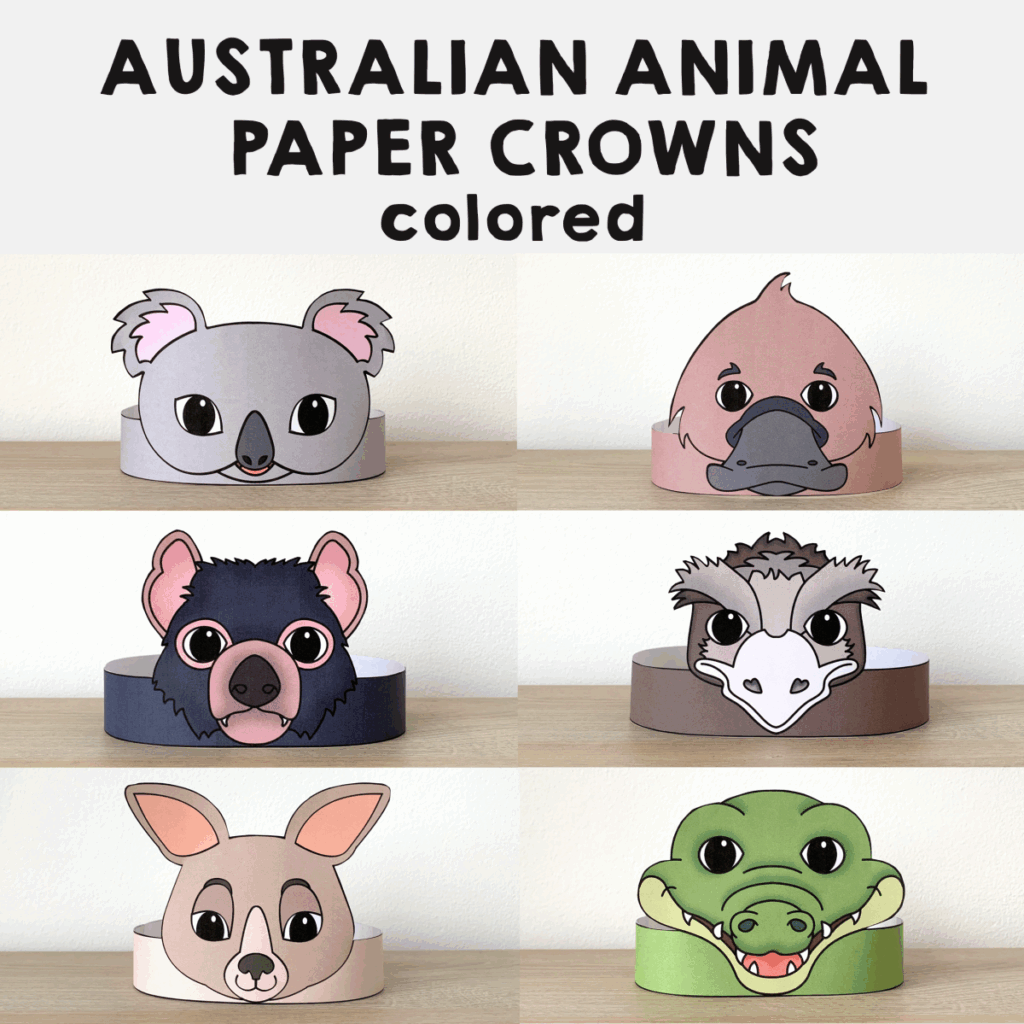 Printable Australian Animal Craft - Ark for Kids